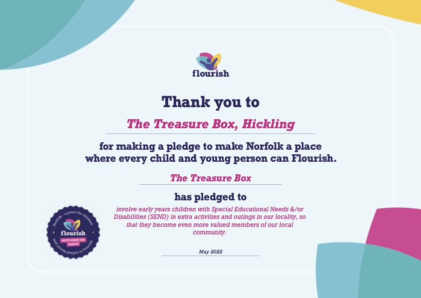 Flourish Pledge – The Treasure Box, Hickling